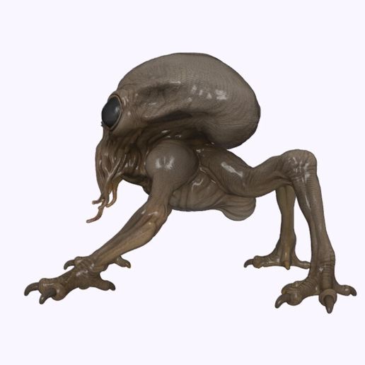 👽 Deep Crawler Alien・ STL File for 3D printing・Cults