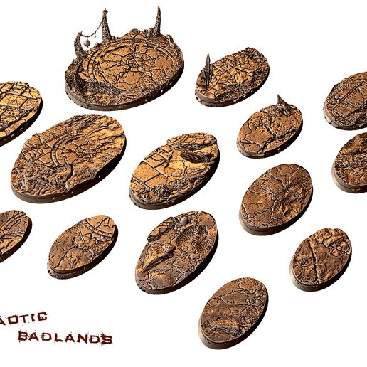 🦸 Chaotic Badlands Bases・ STL File for 3D printing・Cults