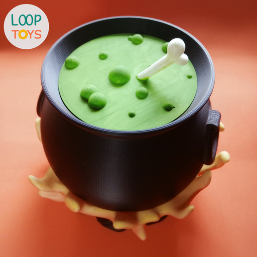 🥣 Witch's Cauldron Bowl - Spooky Halloween Decor・ 3D File for 3D ...