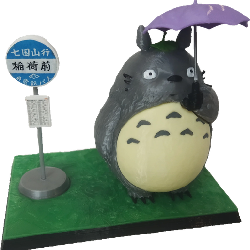 🚌 Diorama "Totoro at the Bus Stop" My Neighbor Totoro・ 3D File for 3D ...