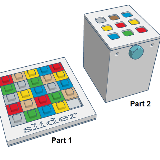 🎲 Slider Game・Free STL File for 3D printing・Cults