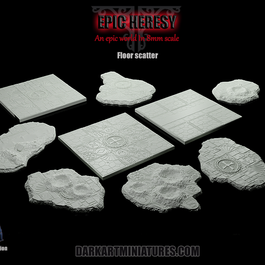 🎲 Epic Heresy: Floor scatter・ 3D File for ・Cults