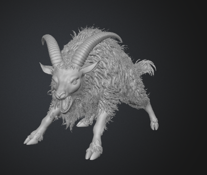 🐐 Black Goat of the Woods – 4 Eldritch Goat Miniatures STL Pack・ STL ...