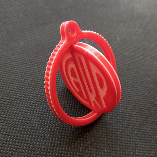 🔑 River Plate Revolving Key Ring・ STL File for ・Cults
