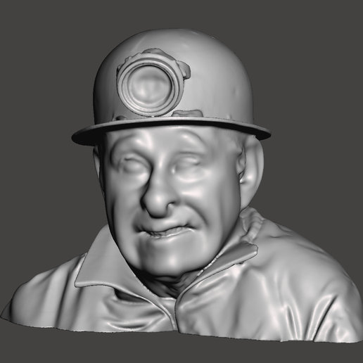 👴 Old miner・ STL File for 3D printing・Cults