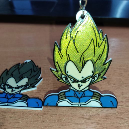 STL file keychan keychain vegeta dragon ball z super keychan keychain 🗝 ...