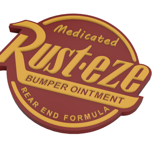 👾 Rust-eze logo (CARS)・ STL File for 3D printing・Cults