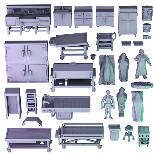 🎲 Modern Morgue・ STL File for 3D printing・Cults