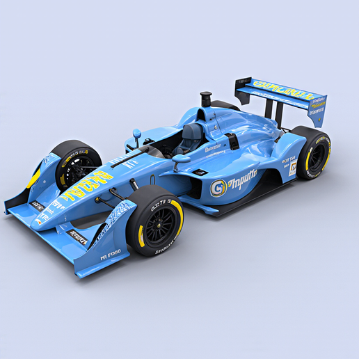 🏎️ Modern Blue Formula 1 Race Car・ STL File for 3D printing・Cults