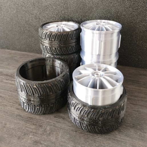 🚗 Tire set #3・ STL File for 3D printing・Cults
