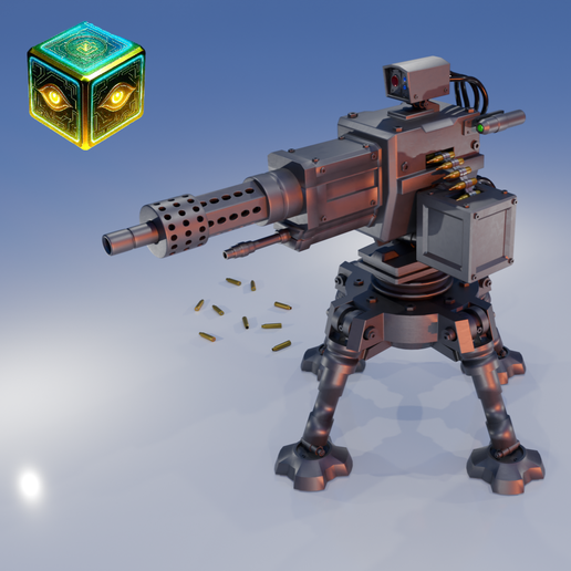 🔫 Automatic turret・ STL File for 3D printing・Cults