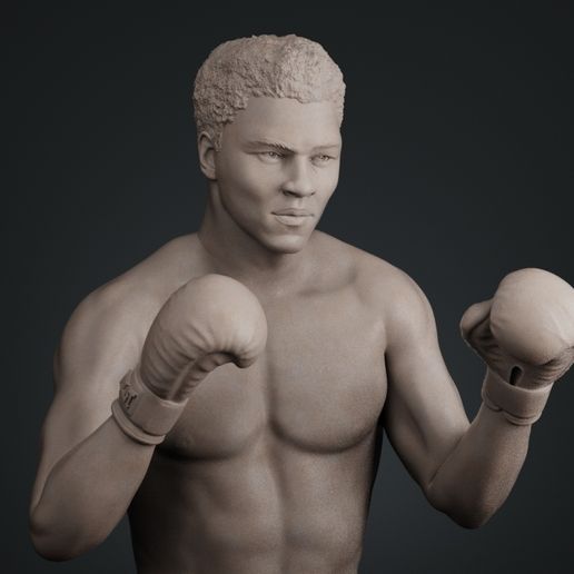 🗿 Muhammad Ali Full-body Sculpture・ STL File for 3D printing and CNC ...