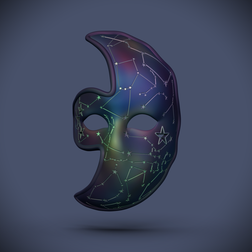 🎃 Sky Mask・Free STL File for 3D printing・Cults