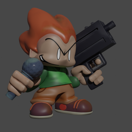 🧸 Pico from Friday Night Funkin' - Pico from FNF (Fanart)・ STL File for ...