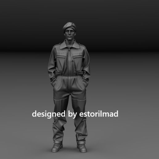 🪖 WW2 BRITISH TANK DRIVER RESTING・ STL File for 3D printing・Cults