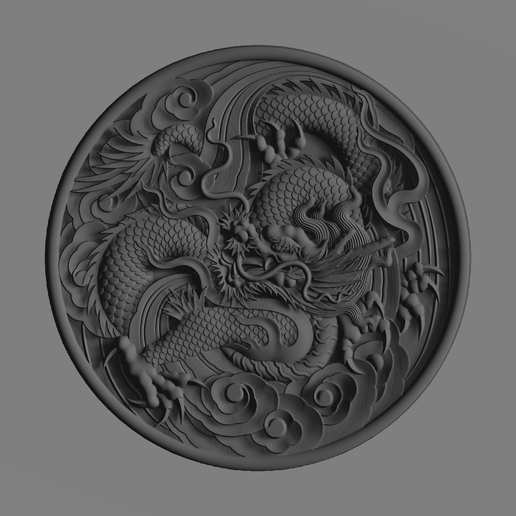 Файл STL Dragon stl cnc design 🐉 ・3D-печатная модель для загрузки・Cults