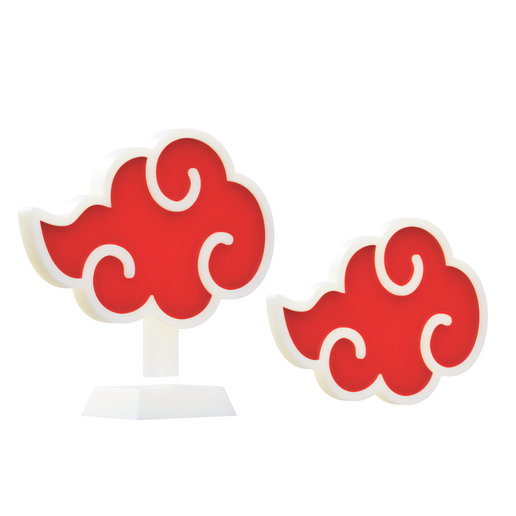 👾 AKATSUKI - NARUTO - Decor / Coaster・Free STL File for 3D printing・Cults