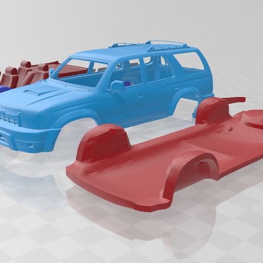 🚗 Toyota 4Runner 1999 - Separate Parts STL Model・ 3D File for 3D ...