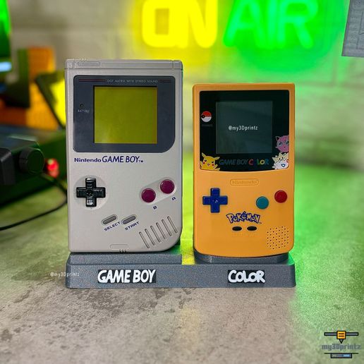 🎨 GAMEBOY CLASSIC & GAMEBOY COLOR DUAL DISPLAY STAND・ 3D File for 3D ...