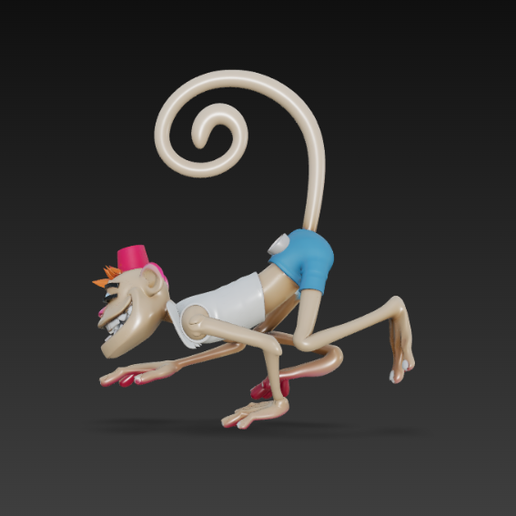 🐒 Mike the Monkey – Gorillaz・Free STL File for 3D printing・Cults