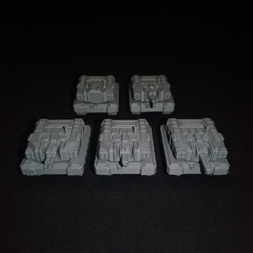 3D printable Battletech Bulldog medium tank proxy • made with Bambulab ...