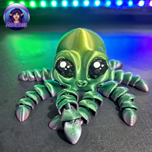 👶 Baby Octopus - Articulated Octopus・ 3D File for 3D printing・Cults