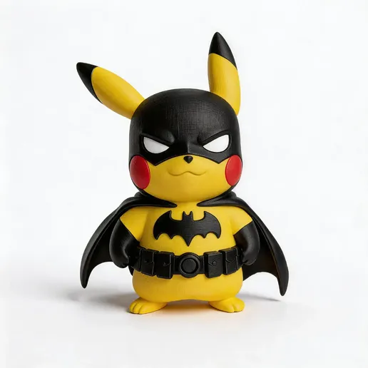👫 Pikachu & Batman・Archivo 3D Gratis para Impresión 3D・Cults
