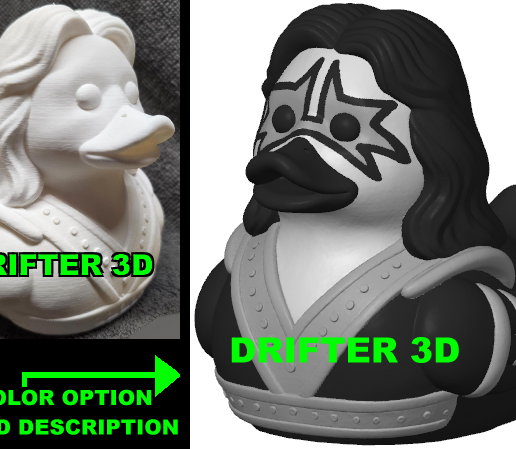 ♠️ Ace Frehley Duck - Color Option Soon - Read Description・ STL File ...
