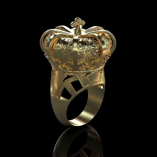 👑 Crown ring・ STL File for 3D printing and CNC machining - Laser ...