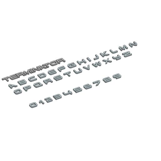 terminator t numbers