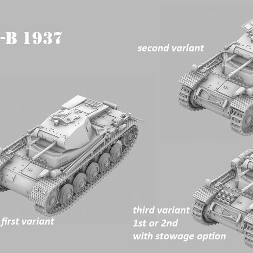 🦸 Panzer II B 1937・ 3D File for 3D printing・Cults