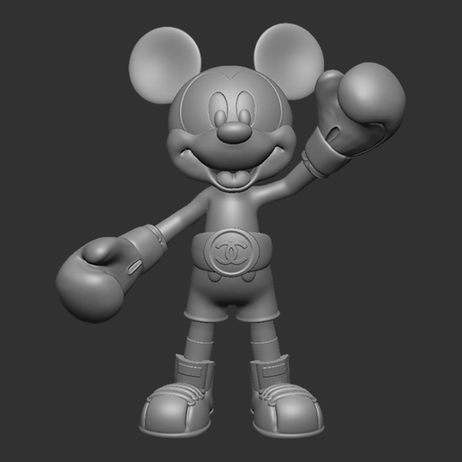 STL file Mickey Mouse Boxer Chanel 🐁 ・Template to download and 3D print ...