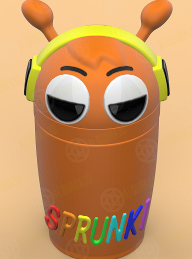 🧸 SPRUNKI NARANJA VASO (OREN)・ OBJ File for 3D printing・Cults