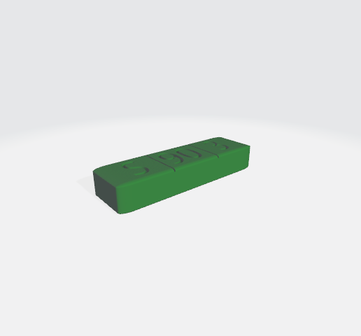 💊 S 90 3 Hulk Green Xanax Bar・ STL File for 3D printing・Cults
