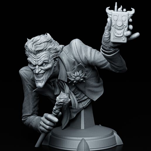 🃏 Joker - Bust・ 3D File for 3D printing・Cults