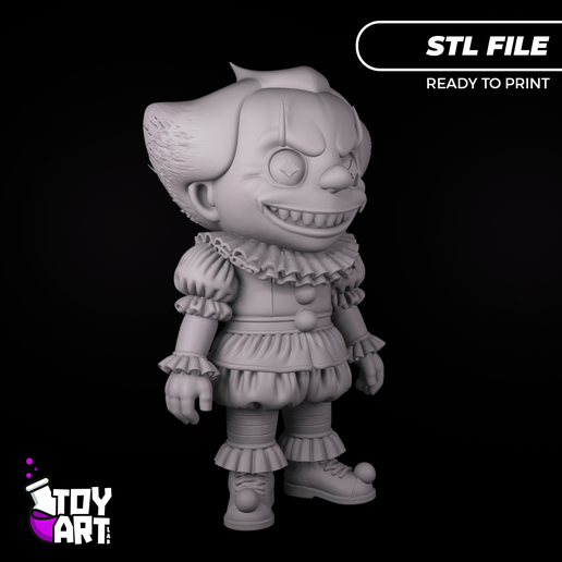 🤡 Chibi IT (Pennywise) - Horror Clown STL File (Ready to Print)・ STL ...