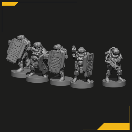 🦸 Breacher Squad・ 3D File for 3D printing・Cults