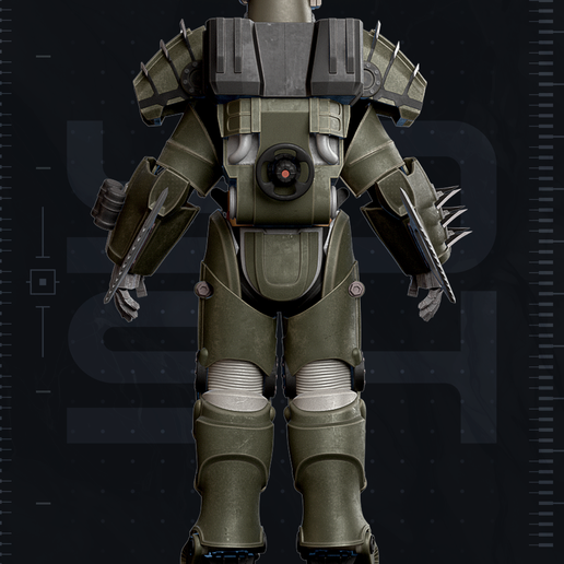 🖨️ NCR Power Armor 3D Printer STL・ 3D File for 3D printing・Cults