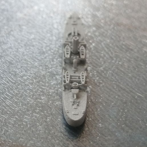 🚢 Protected cruiser "Tsi Yuan" 1894 1/1800・ STL File for 3D printing・Cults