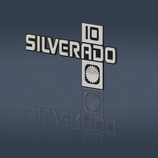 🚙 1981-87 Chevrolet Silverado “10” Fender Emblem・ STL File for 3D ...