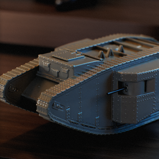 STL file Tank Mark 1 - British tank mark 1 - Tiger, Panther, Churchill ...