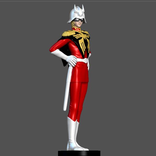 🤖 CHAR AZNABLE ZAKU ZEON GUNDAM PILOT GUNPLA ANIME 3D PRINT・ 3D File ...