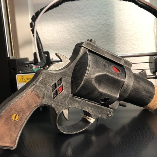 🏍️ Harley Quinn Pop Gun (with Ammo)・Free 3D File for ・Cults