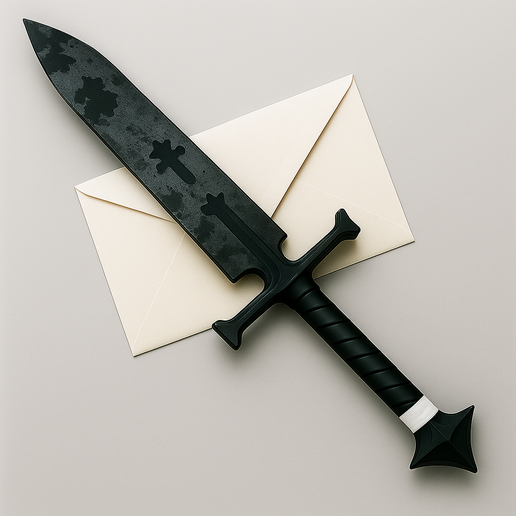 🗡️ Asta Demon Slayer Sword Letter Opener – Black Clover Inspired 3D ...