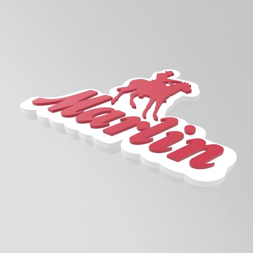 STL file MARLIN LOGO 🪞 ・3D printer design to download・Cults