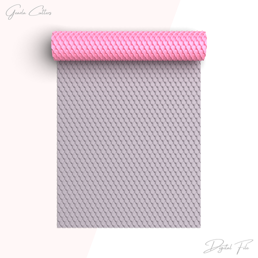 ⚖️ Scales Texture Roller For Polymer Clay, Skin Clay Texture Rolling ...