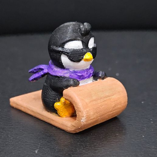 3D file Little Penguin Sled 🐧 ・3D printing template to download・Cults