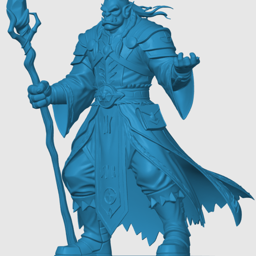 🎲 Orc Warlock・Free STL File for 3D printing・Cults