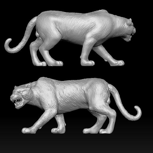 🐆 Leopard 3D print model・ STL File for 3D printing・Cults