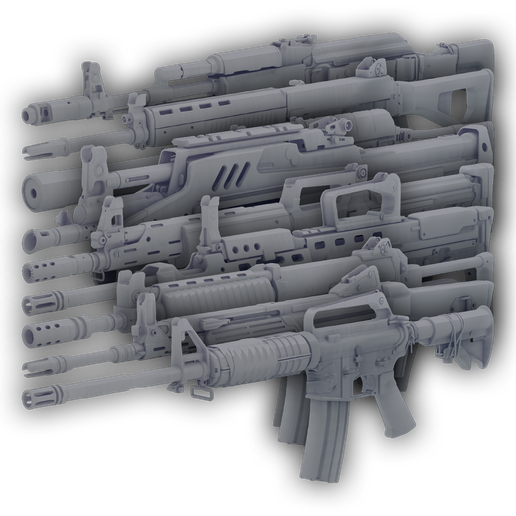 3D file ASSAULT RIFLES PACK BO6 🤙 ・3D print design to download・Cults